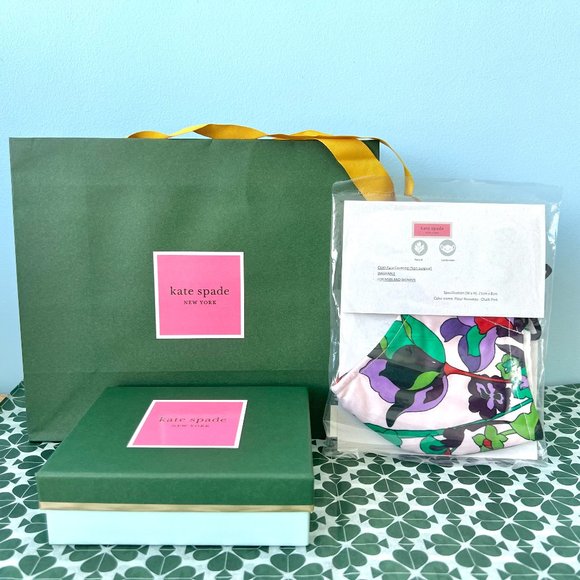 kate spade | Accessories | Kate Spade Mask Gift Box And Shopping Bag ...